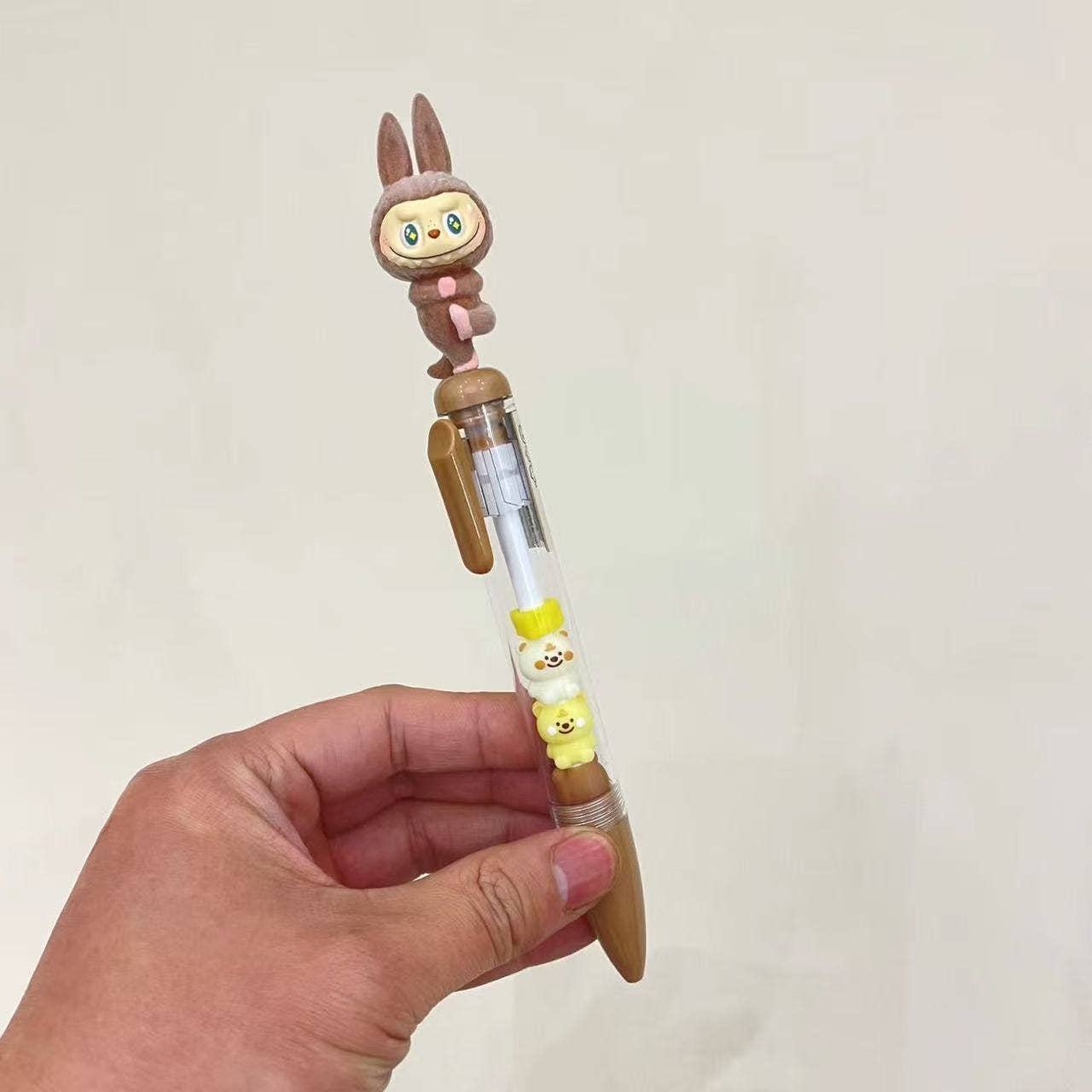 Yoga Labubu deco gel pen creative cute labubu pen gift – Front and ...