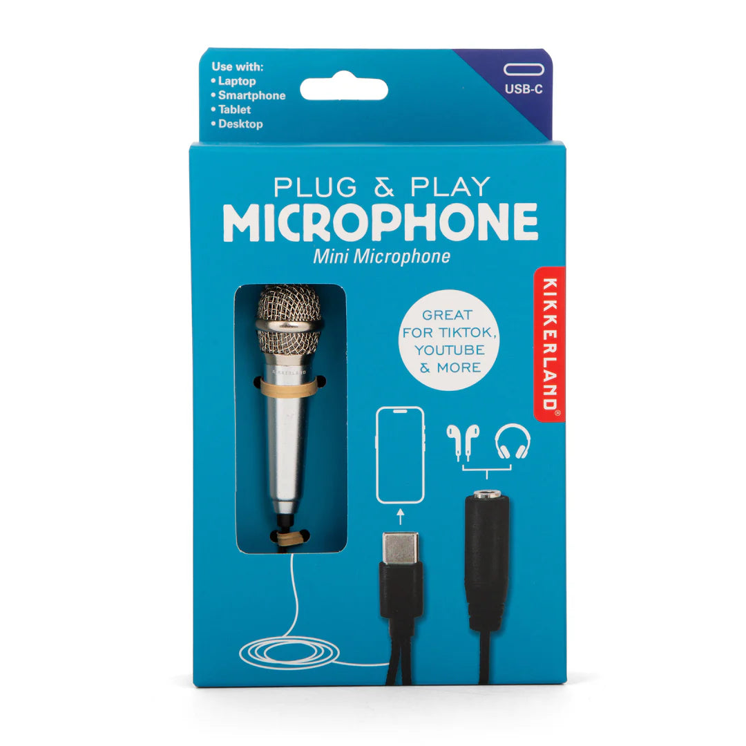 Plug & Play Microphone Mini Microphone – Front and Company: Gifts